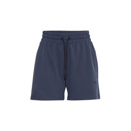 North Bend Damen Sweatshorts "Sweatshorts NBBea", blau, Gr. 38, Obermaterial: 66% Viskose CV. 30% Polyester PES. 4% Elasthan EL., Hosen