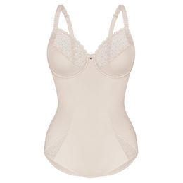 Sassa Mode SASSA Damen Body "Body mit B&uuml;gel", Gr. 85, beige, Stoff, Obermaterial: 90% Polyamid PA. 10% Elasthan EL., Bodys