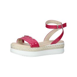 Nero Giardini Damen Riemchensandale "Nero Giardini Sandalen Leder", Gr. 40fuchsia, Leder, Schuhe