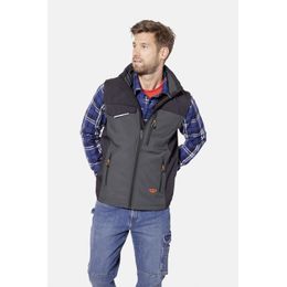 Arbeitsweste HERO by John Medoox "Workwear Arbeits-Cargoweste Softshell", Herren, Gr. L, schwarz (anthra, schwarz), angeraute Sweatware, 100% Polyester, regular fit normal, Westen Arbeitsweste, Arbeits-Cargoweste Softshell Funktionsqualit&auml;t f&uuml;r Herren