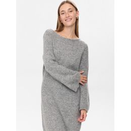 N&uuml;mph N&Uuml;MPH Damen Jerseykleid "N&uuml;mph Dress NURIETTE", grau, Gr. XS, Obermaterial: 32% Alpaka, 32% Wolle, 30% Polyamid, 6% Elasthan, Kleider