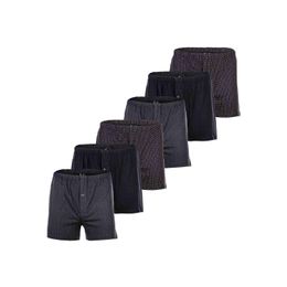 YOURBASICS Herren Boxershorts "Boxershort 6er Pack", Gr. XL, schwarz, Obermaterial: 100% Baumwolle CO., Unterhosen