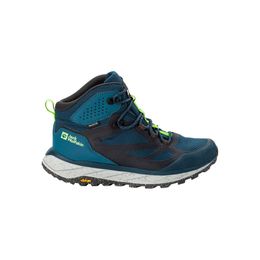 Jack Wolfskin Herren Wanderschuh "TERRAVENTURE TEXAPORE MID M", Gr. 10schwarz, sea, Webbing Eyelet Insole Main Material Lining Sole, Schuhe