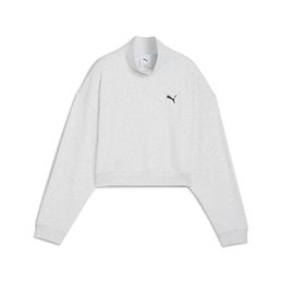 Puma M&auml;dchen Sweatshirt "Wardrobe Essentials Go Together Oversized Sweatshirt M&auml;dchen", wei&szlig;, Gr. 152, Obermaterial: 100% Baumwolle; Rippe: 96%