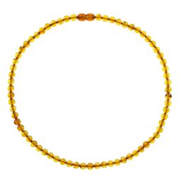 OSTSEE-SCHMUCK Damen Gliederkette "OSTSEE-SCHMUCK Kette Kugel 6 mm Kette Kugel 6 mm", 42cm, Bernstein, L: 42, braun, Bernstein, Halsketten