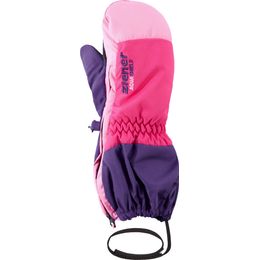 Ziener Baby F&auml;ustlinge "LEVI-Z AS glove mini"schwarz lila, Gr. 2, Polyester, Handschuhe