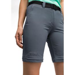 Maier Sports Damen Funktionshose "Nata 2", grau, Gr. 42, 90% Polyamid, 10% Elasthan, Hosen, Damen Wanderhose, zipp-off Outdoor-Hose, 3 Taschen,