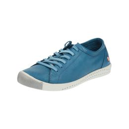 Softinos Damen Sneaker "Softinos Sneaker Leder", Gr. 42, blau, Leder, Schuhe