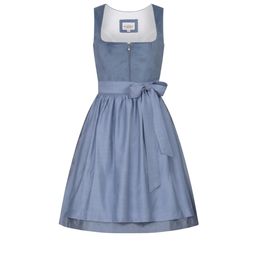 N&uuml;bler N&Uuml;BLER Damen Dirndl "Dirndl mini Kaja", blau, Gr. 38, Obermaterial: 100% Polyester PES., Kleider