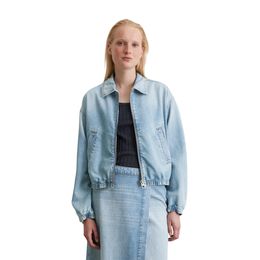 Marc O'Polo MARC O'POLO Damen Jeansjacke "aus TENCEL Lyocell-Mix", blau, Gr. L, unifarben, Obermaterial: 76% Lyocell, 24% Baumwolle, Jacken