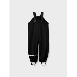 name it M&auml;dchen Regenhose "NKNDRY f&uuml;r M&auml;dchen mit reflektierenden Details", schwarz, Basic, Gr. 104, unifarben, Web, Obermaterial: 100% Polyester,