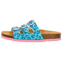 Lico M&auml;dchen Hausschuh "Pantolette Bioline Kids", Gr. 31, blau, Synthetik, Schuhe