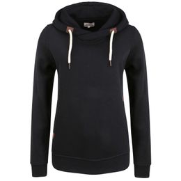 oxmo Damen Kapuzenpullover "Hoodie OXVicky", schwarz, Gr. XS, Obermaterial: 80% Polyester PES. 20% Baumwolle CO., Sweatshirts
