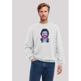 F4NT4STIC Herren Sweatshirt "TV Times Jeremy Beadle 1982 Pop Art", wei&szlig;, Gr. S, Obermaterial: 80% Baumwolle, 20% Polyester, Sweatshirts, Premium