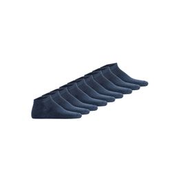 Hudson Herren Sneakersocken "Socken SIMPLY&sup3; 3-PACK SNEAKER 9er Pack", Gr. 35, blau, Obermaterial: 80% Baumwolle CO. 18% Polyamid PA. 2% Elasthan EL.,