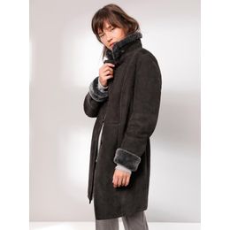 Mainpol Damen Lederjacke, braun, Gr. 36, unifarben, 100% Leder, Jacken