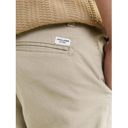 Jack & Jones Jungen Chinoshorts "JPSTDAVID JJCHINO SHORTS AKM SN JNR", beige, Gr. 134, JACK & JONES JUNIOR, unifarben, Web, Obermaterial: 98% Baumwolle, 2%