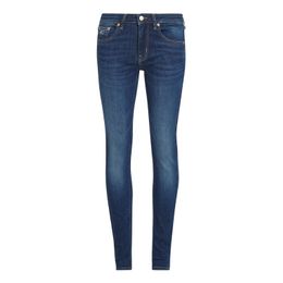 Tommy Jeans Damen Skinny-fit-Jeans "Tommy Jeans Damenjeans Low Waist Skinny", blau, Gr. 30, unifarben, Denim/Jeans, Obermaterial: 92% Baumwolle, 4%