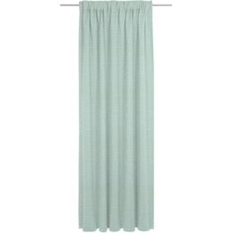 Vorhang Adam, B:142cm H:245cm, blau, Jacquard, Baumwolle, Leinen, Wohnzimmer, Gardinen, "Scribble", aus Leinen und Bio-Baumwolle