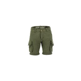 Herren Shorts "Crew Short", grün, Gr. 30, Alpha Industries, Obermaterial: 98% Baumwolle, 2% Elastan; Futter: 100% Baumwolle, Hosen