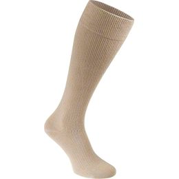 Fu&szlig;gut FUSSGUT Damen St&uuml;tzkniestr&uuml;mpfe "Vital- und Reisestr&uuml;mpfe", 4 (45/46/47), beige, Obermaterial: 65% Baumwolle, 30% Polyamid, 5% Elasthan, Socken,