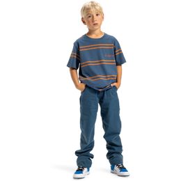DC Shoes Kinder T-Shirt "Maximize Stripe", blau, Gr. 12, Obermaterial: 100% Baumwolle., Shirts