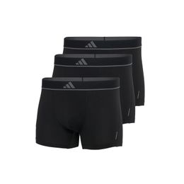 Herren Boxershorts "Boxershort Trunks Active Micro Flex Eco 3P 3er Pack", adidas originals, Gr. M, schwarz, Obermaterial: 85% Polyester PES. 15%