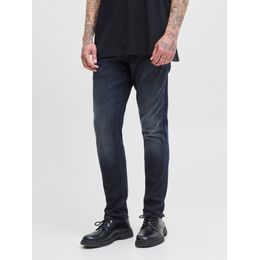 Jack & Jones JACK & JONES Damen Slim-fit-Jeans "JJIGLENN JJICON JJ 619 50SPS NOOS", blau, Gr. 30, Abriebeffekte, Denim/Jeans, Obermaterial: 99% Baumwolle, 1%