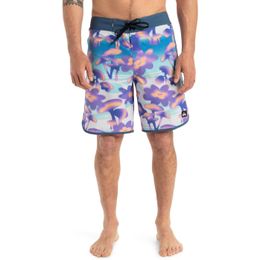 Quiksilver Herren Boardshorts "Highline Scallop 19"", blau, Gr. 31, Obermaterial: 88% Polyester, 12% Elasthan., Hosen