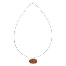 OSTSEE-SCHMUCK Damen Halsreif "OSTSEE-SCHMUCK Halsreif mit Anh&auml;nger Birte 21 mm", 50cm, Silber 925 (Sterlingsilber), L: 42, silber, Silber 925