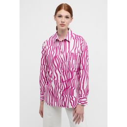 Eterna Damen Hemdbluse "OVERSIZE FIT"pflaume, Gr. 34, 100% cotton, Blusen, EASY IRON (b&uuml;gelleicht)