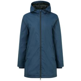 oxmo Damen Regenjacke "Regenjacke OXJanina", blau, Gr. M, Obermaterial: 100% Polyurethan PU., M&auml;ntel