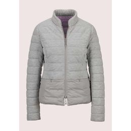 Madeleine Mode MADELEINE Damen Steppjacke "Wendesteppjacke Wattierte Steppjacke zum Wenden"steingrau, wollweiß, hellamethyst, melange, Gr. 40, Obermaterial: 80%