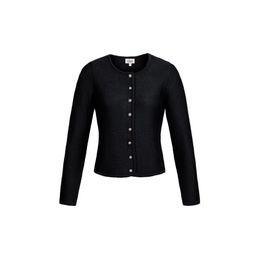 N&uuml;bler N&Uuml;BLER Damen Strickjacke "Strickjacke Anni", schwarz, Gr. 46, Obermaterial: 50% Baumwolle CO. 50% Polyacryl PAN., Strickjacken