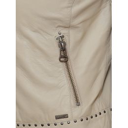 Maze Damen Lederjacke "42021266", beige, Gr. XS, Obermaterial: 100% Lammleder; Innenfutter: 100% Baumwolle; &Auml;rmelfutter: 100% Polyester, Jacken