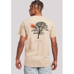 F4NT4STIC Herren T-Shirt "Escape Discover the World Tree Birds", beige, Gr. L, Obermaterial: 100% Baumwolle, Shirts, Premium Qualität, ESCAPE