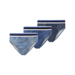 Babista Herren Slip "3er Pack Slip TALDON", Gr. ML, blau, Obermaterial: 95% Baumwolle CO. 5% Elasthan EL., Unterhosen