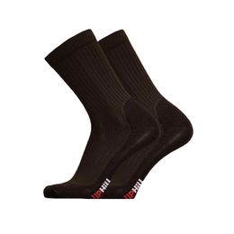 UphillSport Damen Socken "WINTER XC 2er Pack", Gr. 35, schwarz, 65% Polypropylen, 16% Wolle, 16% Polyamid, 3% Elasthan, mehrfarbig, Socken, mit