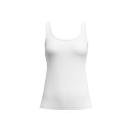 Calida Damen Unterhemd "Unterhemd Top ohne Arm Essential Cotton 1er Pack", Gr. M, weiß, Obermaterial: 95% Baumwolle CO. 5% Elasthan EL., Unterhemden