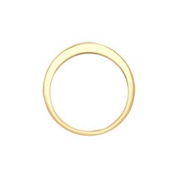 Elli Damen Fingerring "Kugel Basic 925 Sterling Silber", 58mm, ohne Stein, Silber 925 (Sterlingsilber), 2mm, gold, Silber 925 (Sterlingsilber),