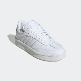 Damen Sneaker "SAMBA XLG", adidas originals, Gr. 45, wei&szlig;, Leder, Textil, Schuhe, mit erh&ouml;hter Sohle und gepolsterter Zunge