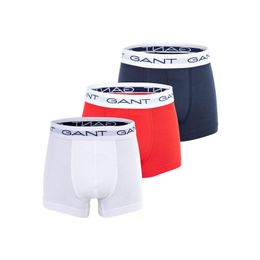 Gant Jungen Boxershorts "Boxershort 3er Pack", Gr. 134, bunt, Obermaterial: 95% Baumwolle CO. 5% Elasthan EL., Unterhosen