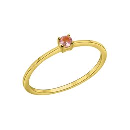 Diamonds by Ellen K. Damen Fingerring "Gold 375 mit echtem pinken Saphir 3mm", 052 (16,6), Gold, gelb, FASCINATION BY ELLEN K., Gold, Fingerringe
