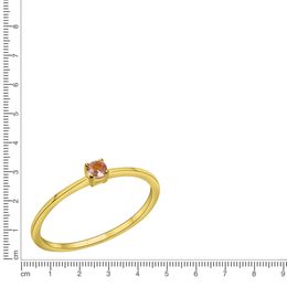 Diamonds by Ellen K. Damen Fingerring "Gold 375 mit echtem pinken Saphir 3mm", 054 (17,2), Gold, gelb, FASCINATION BY ELLEN K., Gold, Fingerringe