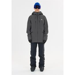 SOS Herren Softshelljacke "Kula", grau, Gr. S, unifarben, 84% Polyamid, 16% Elasthan, Jacken, mit wasserdichter Membran