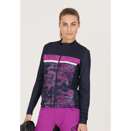 Endurance Damen Radtrikot "Dharma", schwarz, Gr. 42, unifarben, 95% Polyester, 5% Elasthan, Trikots, mit Quick-Dry-Technologie
