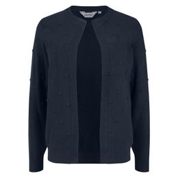oxmo Damen Strickjacke "Strickjacke OXKalotta", blau, Gr. M, Obermaterial: 50% Viskose CV. 27% Nylon NY. 23% Polyester PES., Strickjacken