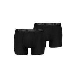 Puma Herren Boxershorts "Boxershort 2er Pack", Gr. M, schwarz, Obermaterial: 95% Baumwolle CO. 5% Elasthan EL., Unterhosen