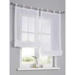 Raffrollo HEINE HOME, B:120cm H:140cm, wei&szlig;, Raffrollos