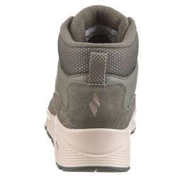 Skechers Damen Keilsneaker "UNO-STACRE SHINE", Gr. 37olivgr&uuml;n, Lederimitat, Textil, Veloursleder, Schuhe, High Top Sneaker, Schn&uuml;rboots mit